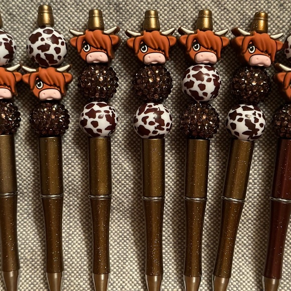 Poppin Boutique | Office | Handcrafted Highland Cow Ballpoint Pen ...
